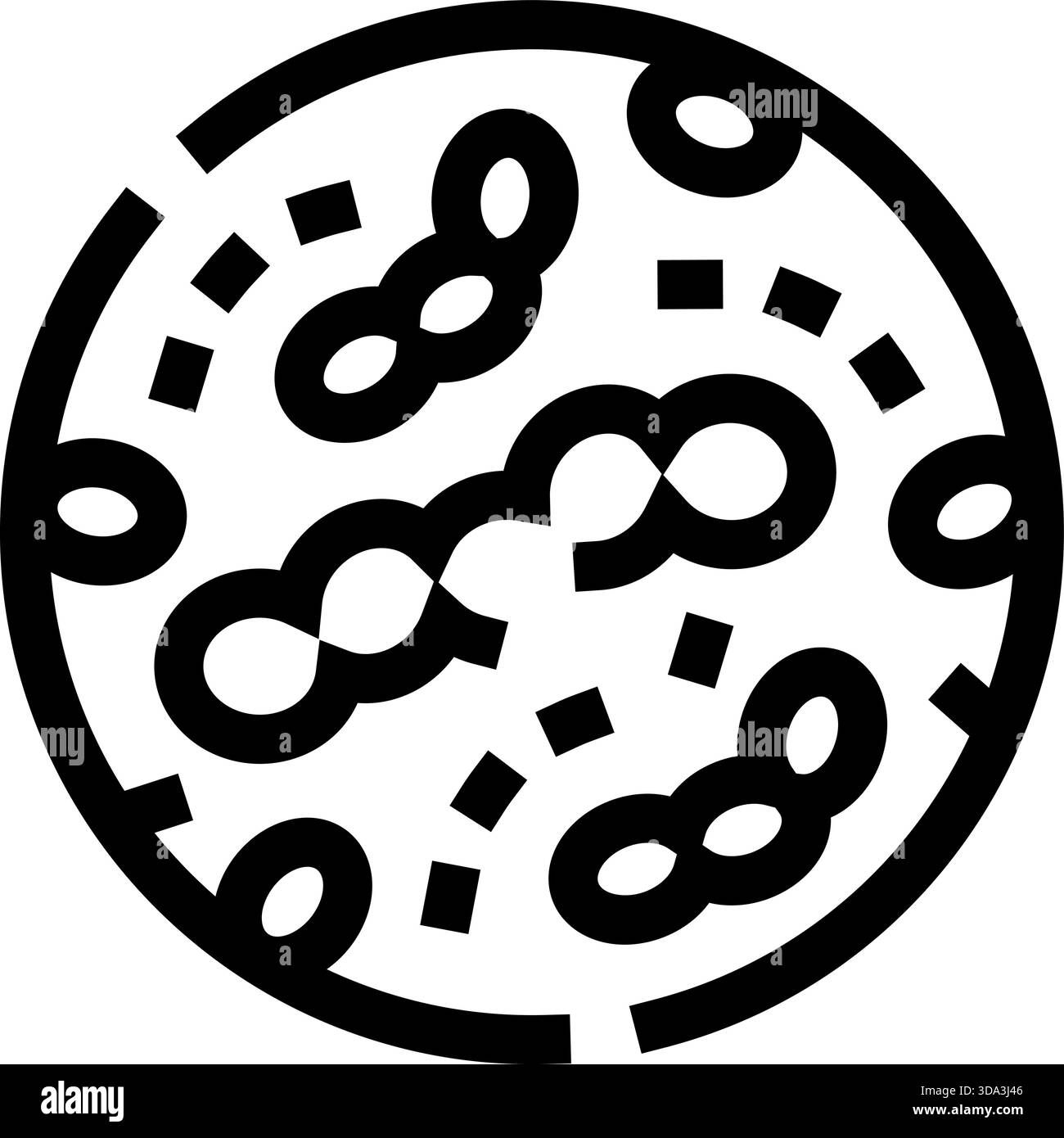 Bacteria growth in agar Stock Vector Images - Alamy