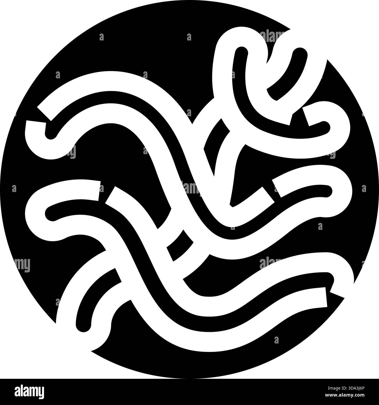 Abstract lines contemporary chaos Cut Out Stock Images & Pictures - Alamy
