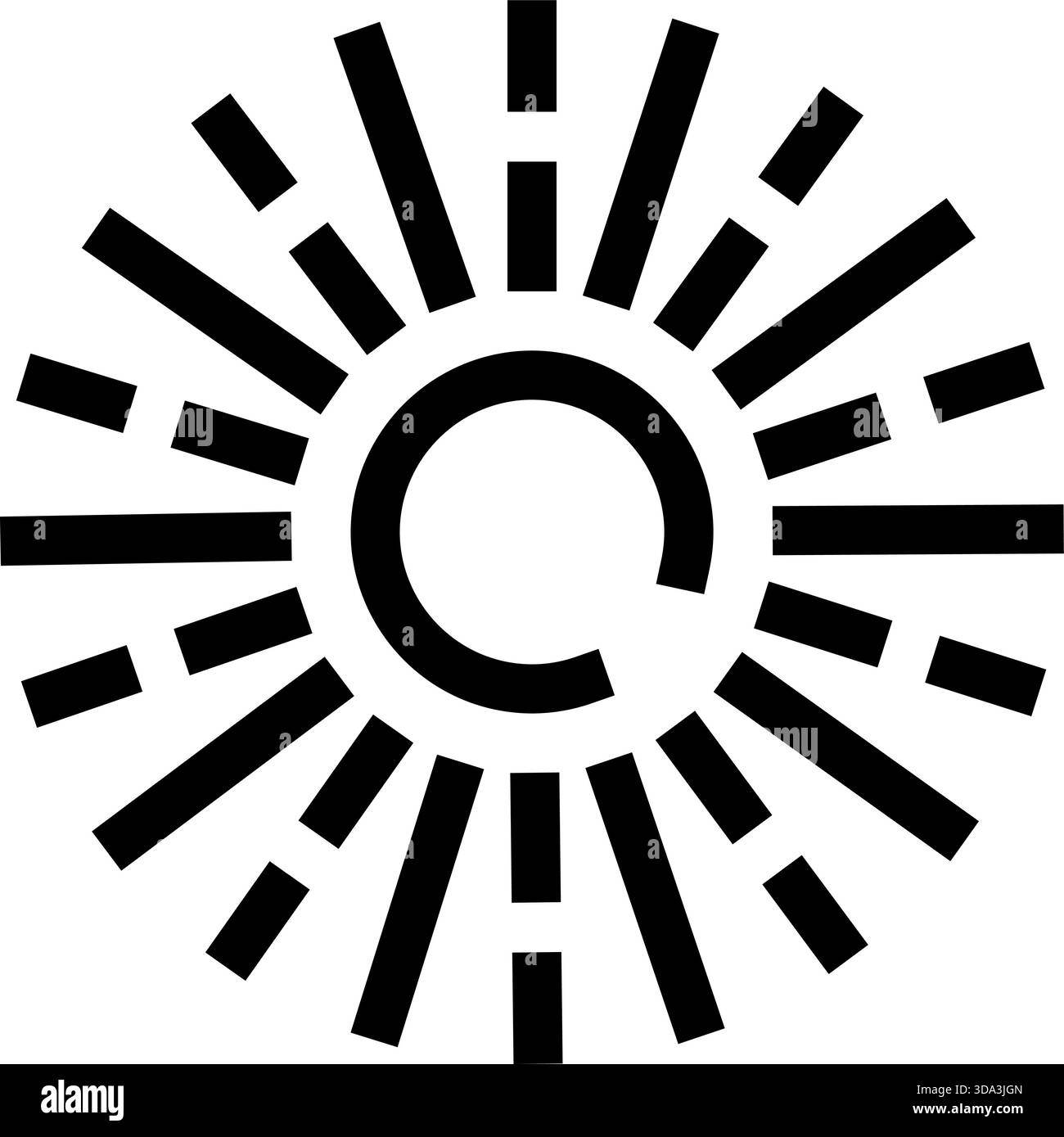 Radiating sunshine Black and White Stock Photos & Images - Alamy