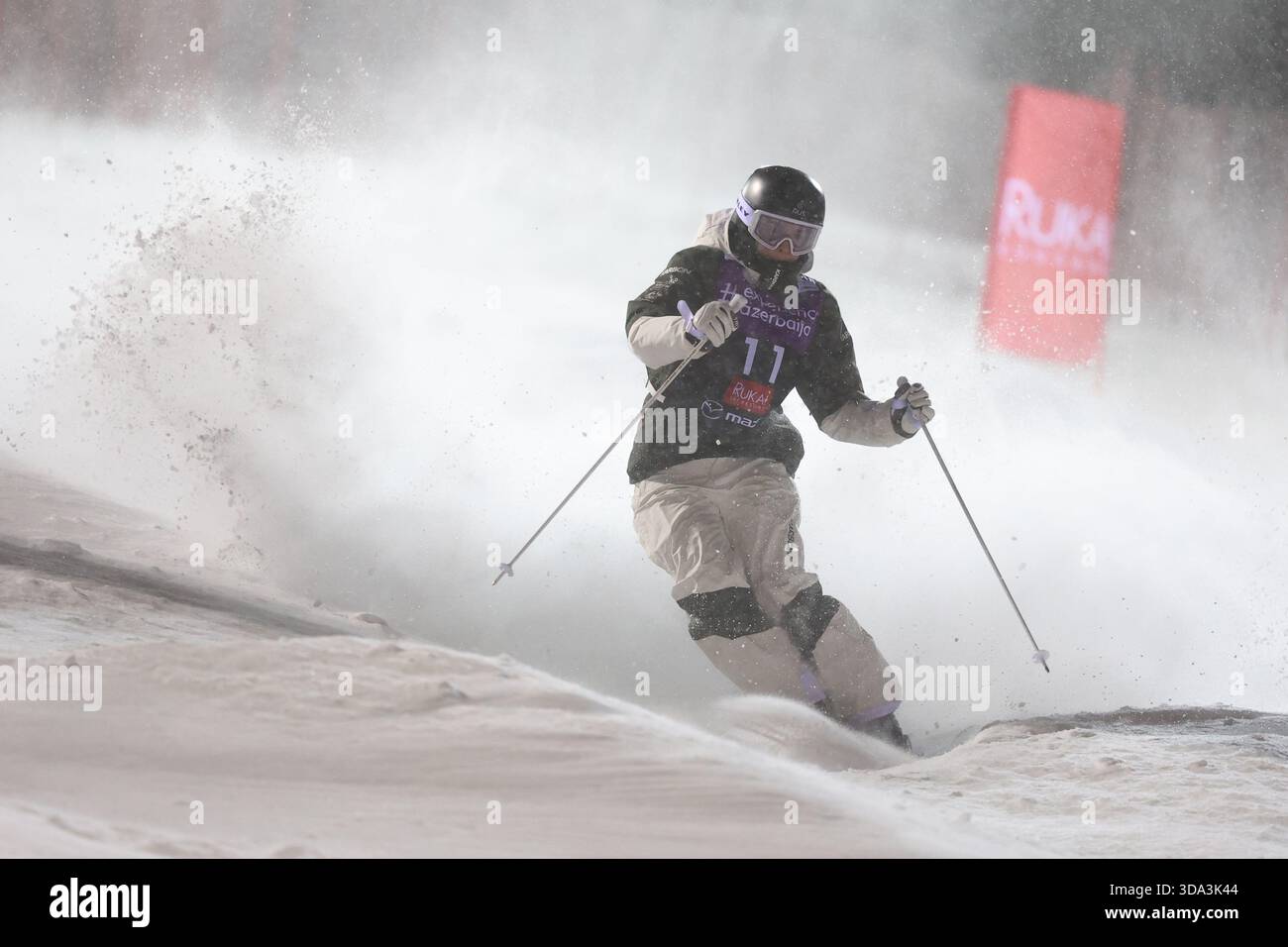 Jakara ANTHONY of Australia competes in the women's moguls final 2 at ...