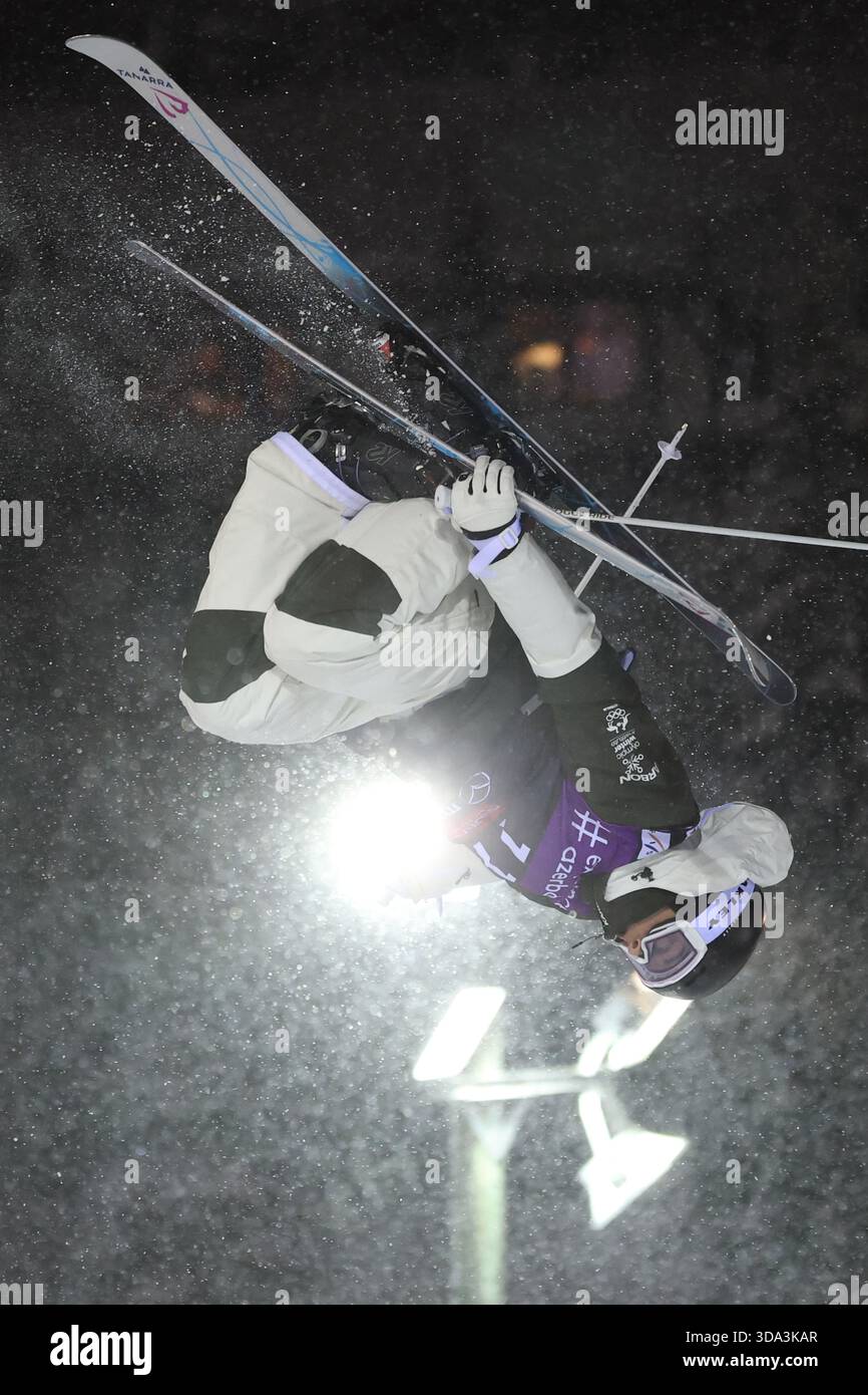 Jakara ANTHONY of Australia competes in the women's moguls final 2 at ...