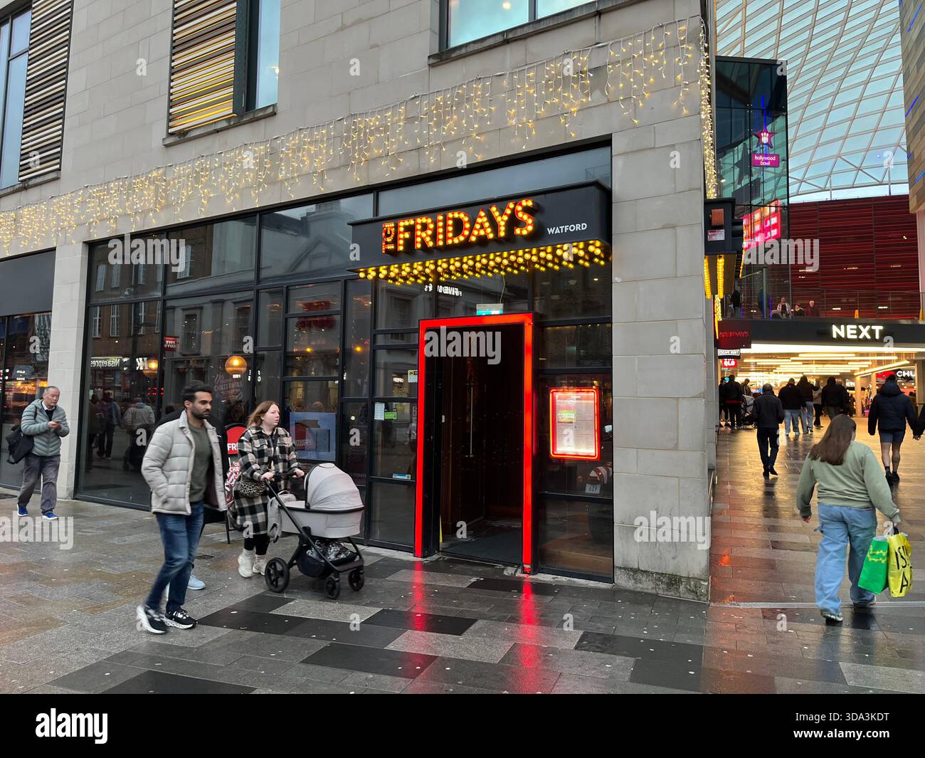 TGI Fridays restaurant fast food shop front on the street Watford ...