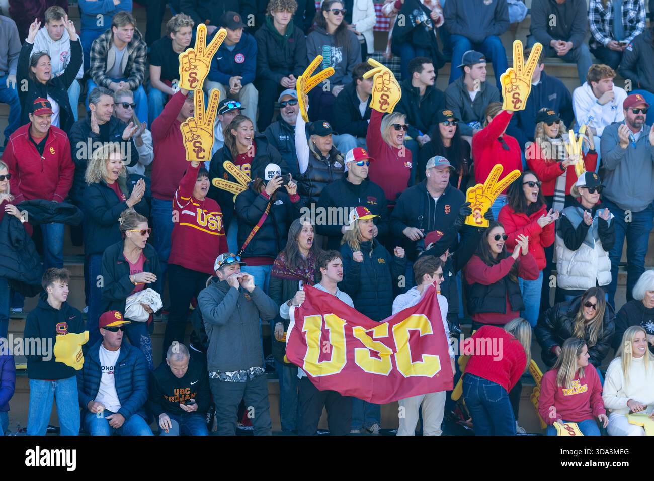STANFORD, CA - DECEMBER 06: USC Trojans fans cheer before a semifinal ...