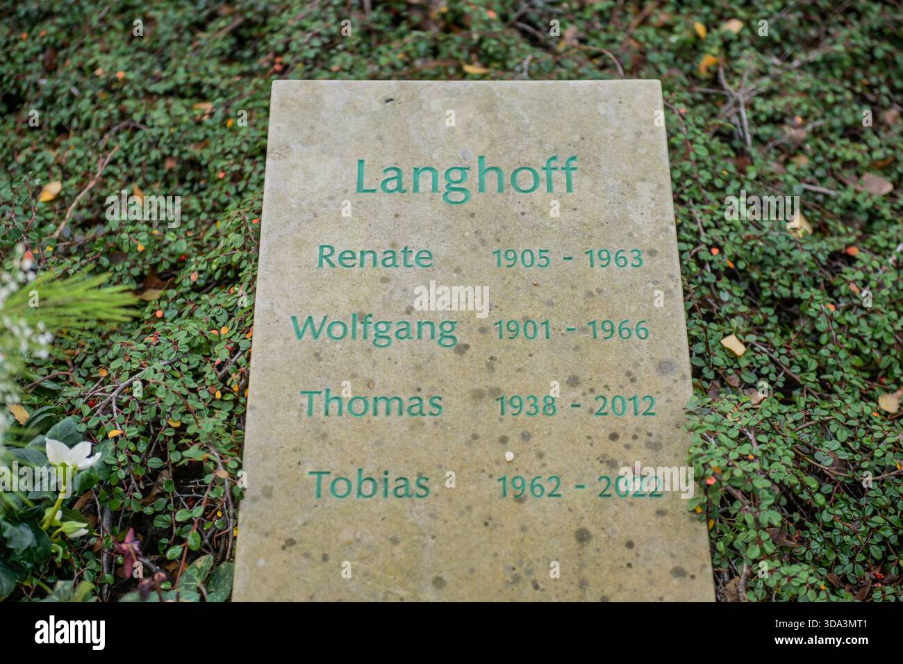 Renate, Wolfgang, Thomas und Tobias Langhoff, Grab ...