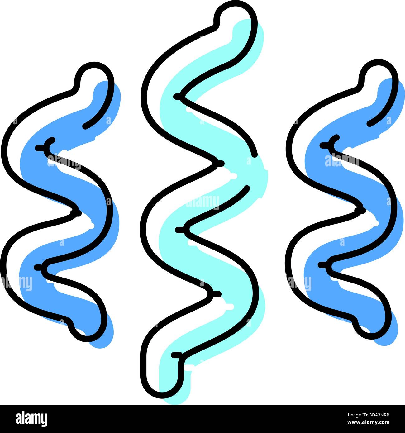Rising steam doodle icon representing heat and aroma Stock Vector Image ...