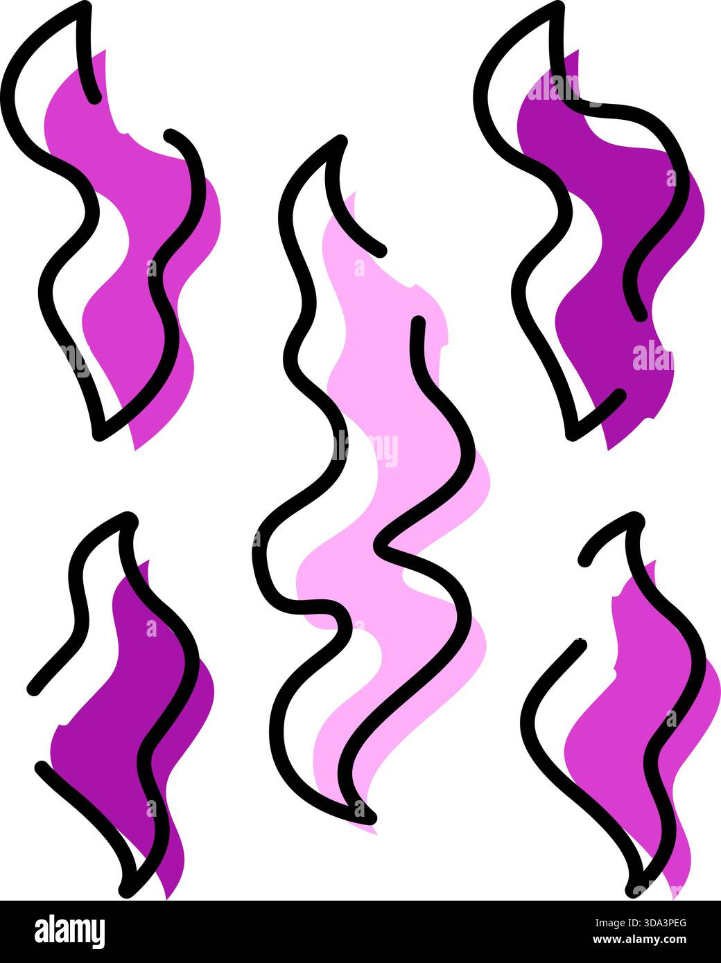 Vibrant abstract shapes creating dynamic Cut Out Stock Images ...