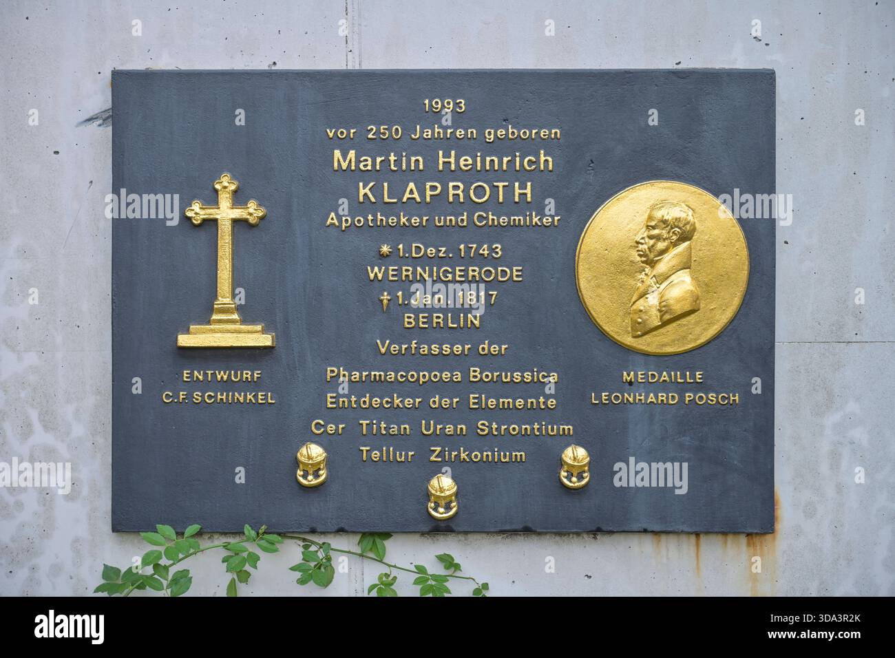 Martin Heinrich Klaproth, Grab, Dorotheenstädtischer Friedhof ...