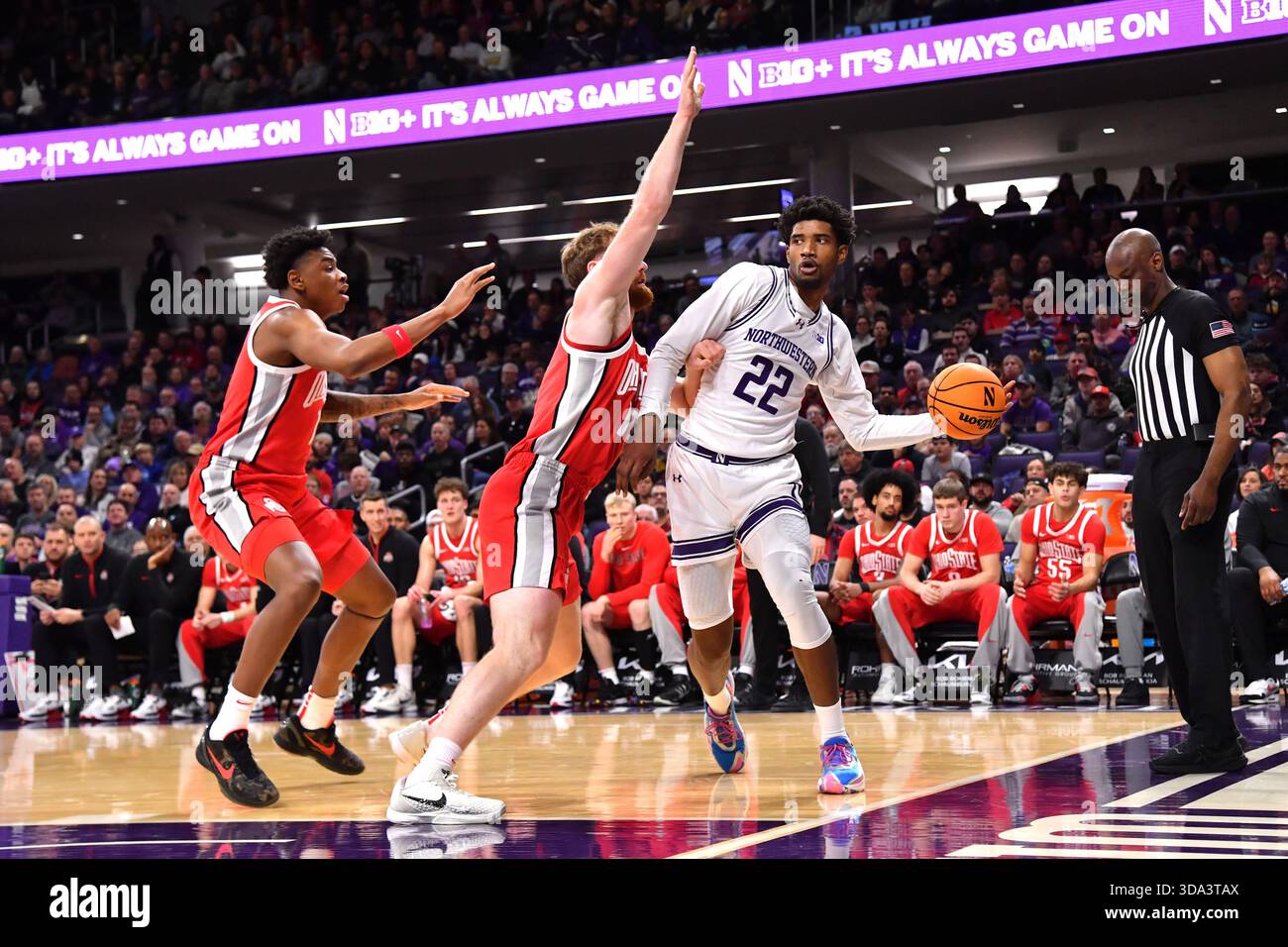 EVANSTON, IL - DECEMBER 06: Northwestern Wildcats forward Arrinten Page ...