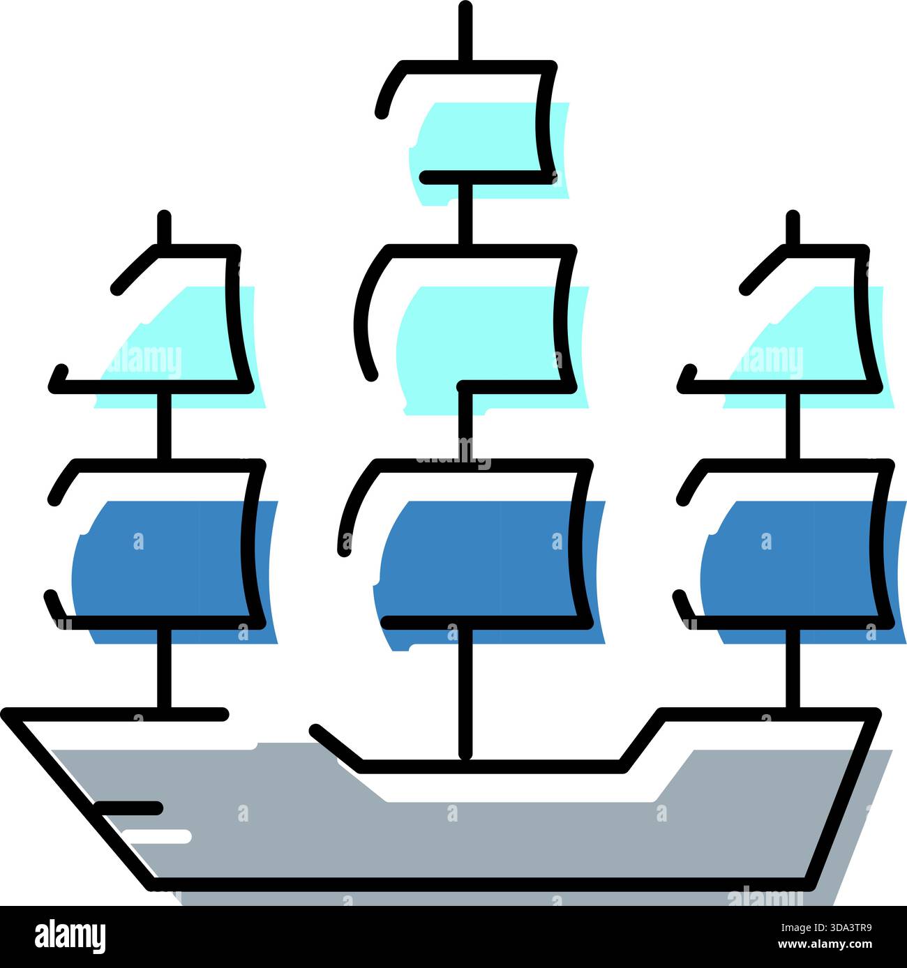 Ship icon representing maritime hi-res stock photography and images - Alamy