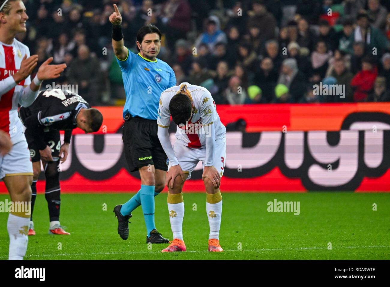 Genoa's Aaron Martin shows his disappointment during Udinese Calcio vs ...