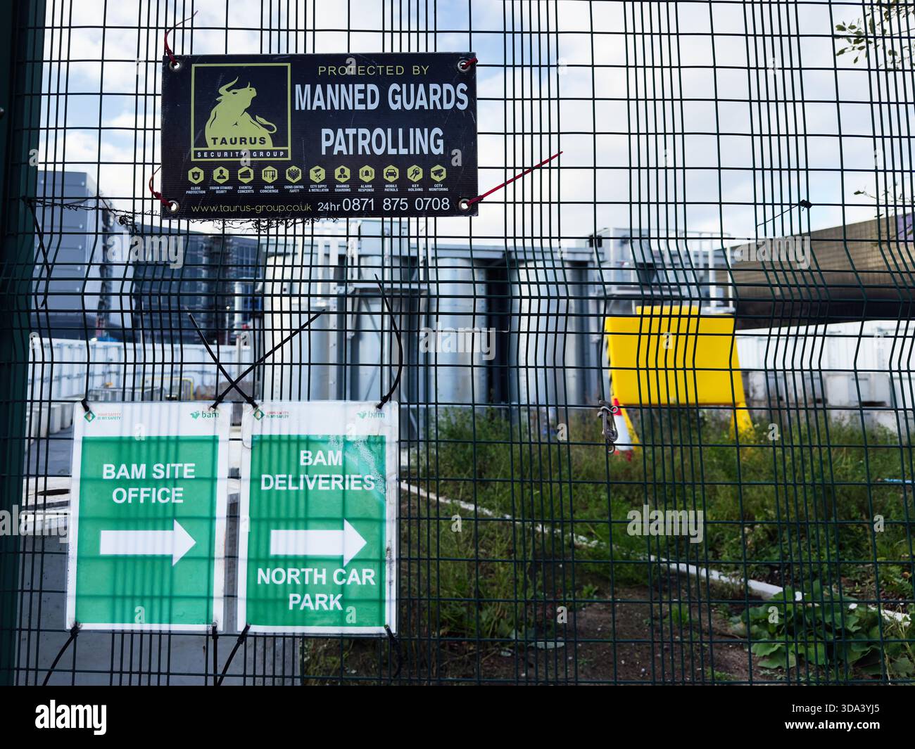 Manchester, UK - November 16, 2025: Construction site in Manchester ...