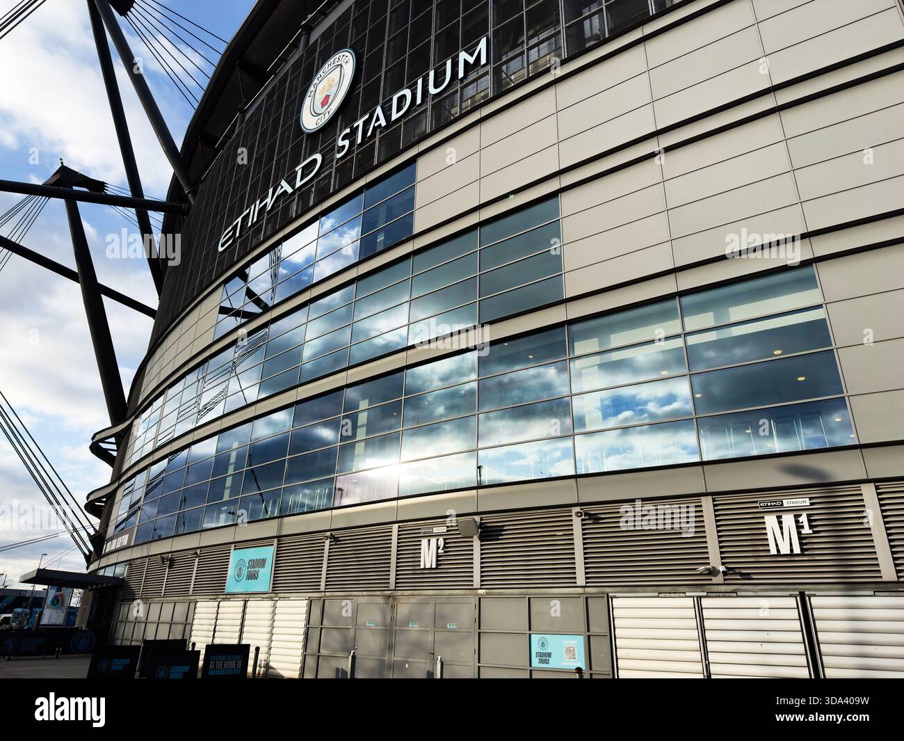 Reflection in glass doors stadium hi-res stock photography and images ...