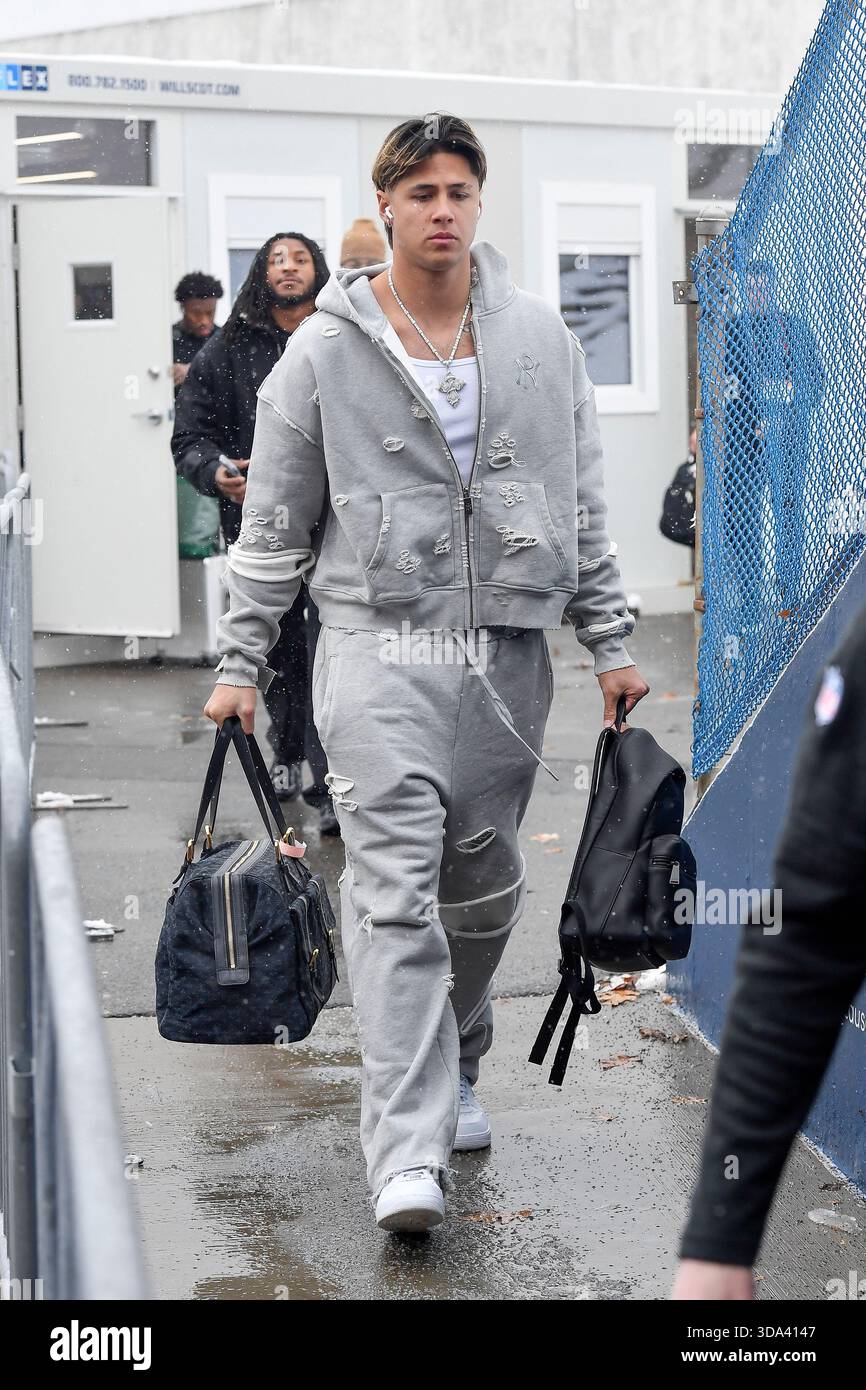 Cincinnati Bengals wide receiver Andrei Iosivas arrives at Highmark ...