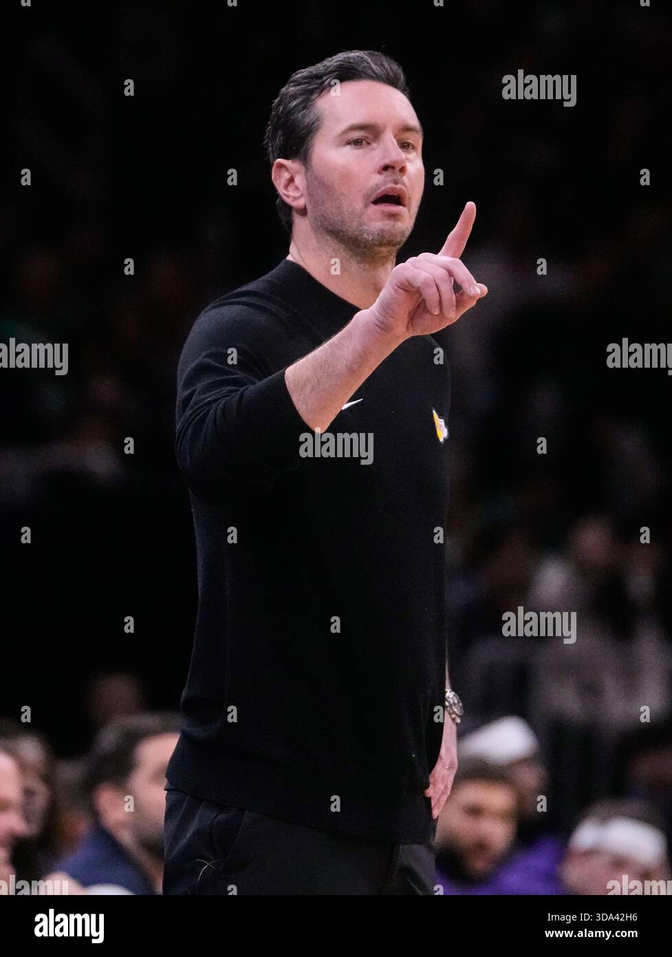 Los Angeles Lakers head coach JJ Redick during an NBA basketball game ...