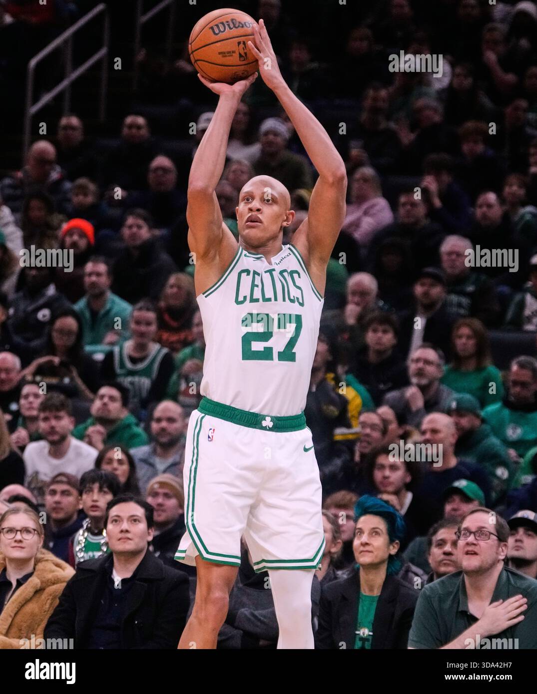Boston Celtics guard Jordan Walsh (27) during an NBA basketball game ...