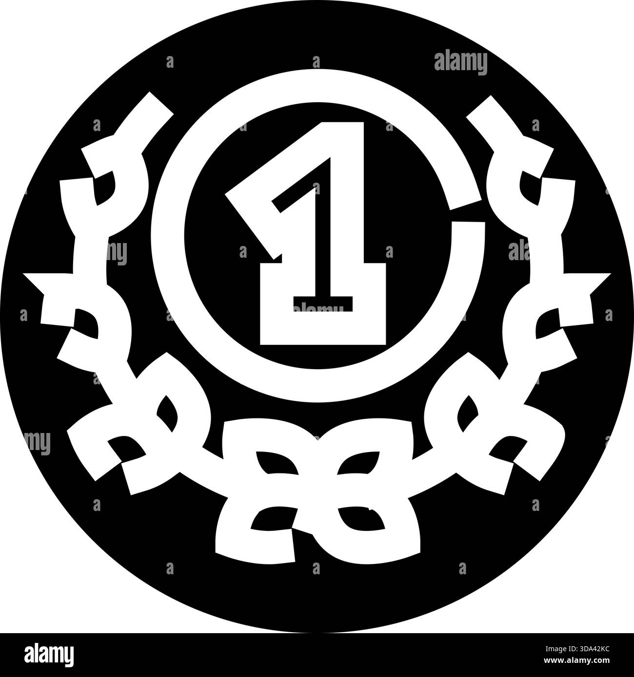 First place award number one laurel wreath icon Stock Vector Image ...