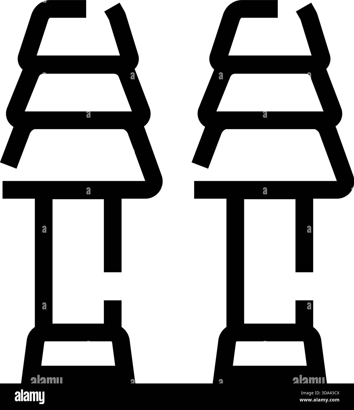 Electrical insulator outline vector icon for design Stock Vector Image ...