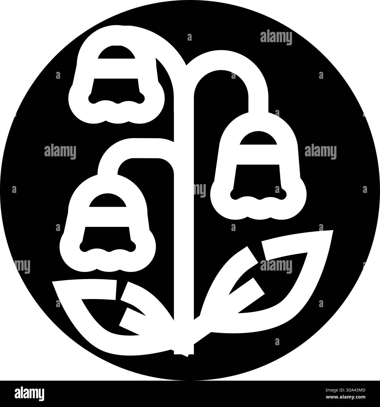 Wild flora lily valley Stock Vector Images - Alamy