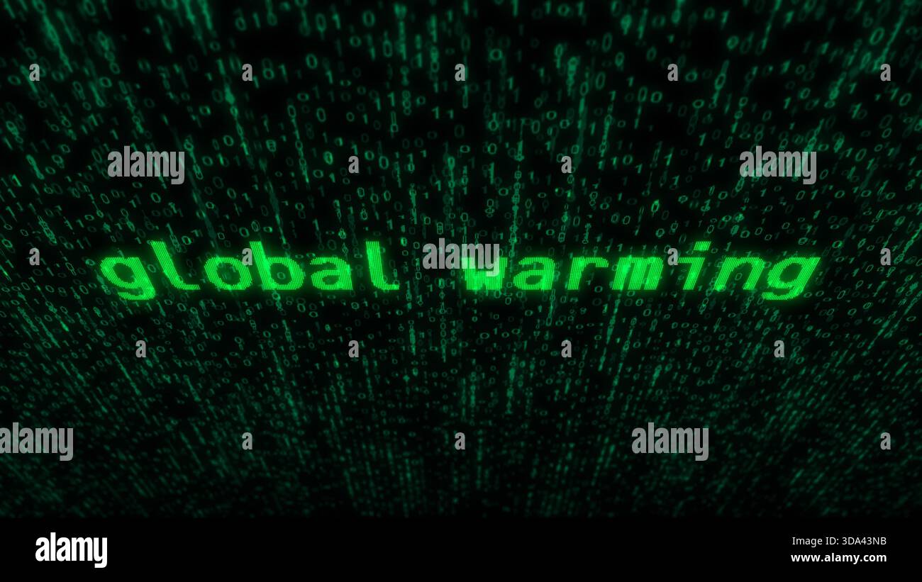 Global warming text typing hi-res stock photography and images - Alamy