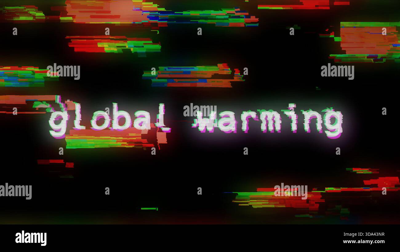 Global warming text typing hi-res stock photography and images - Alamy