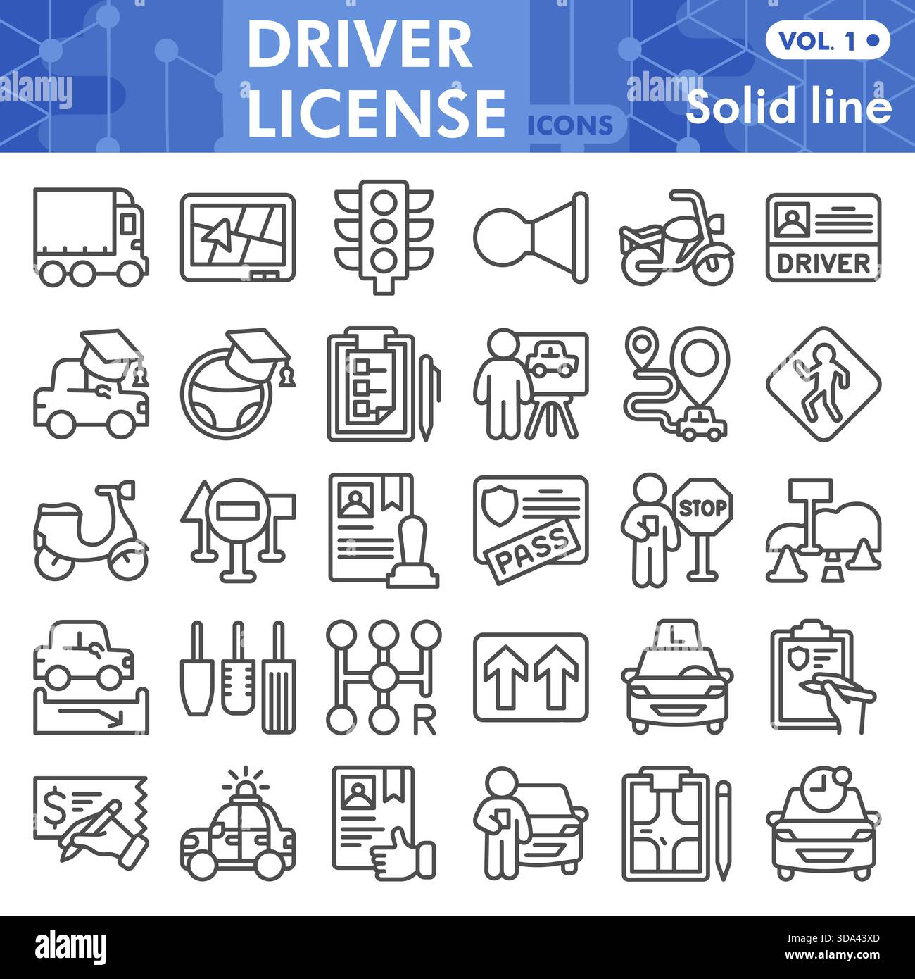 Line way logo symbols hi-res stock photography and images - Alamy