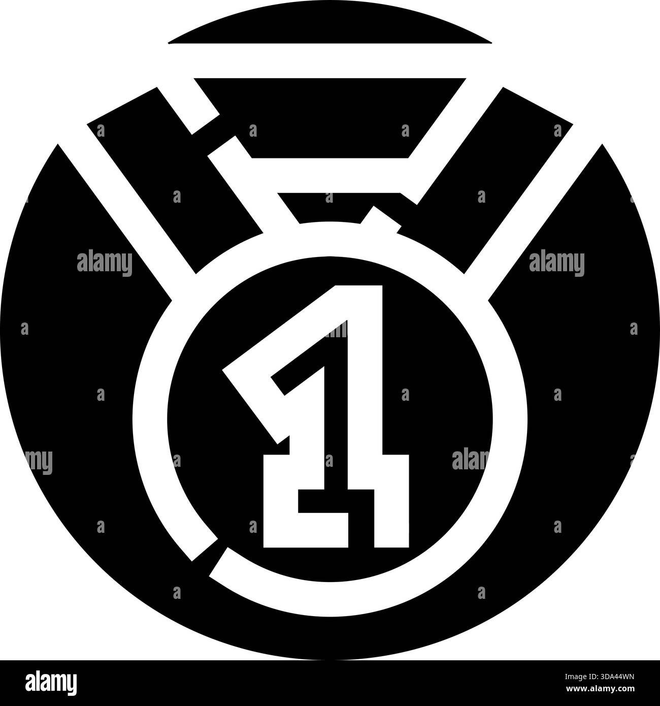 Vector icon representing first place achievement and victory Stock ...