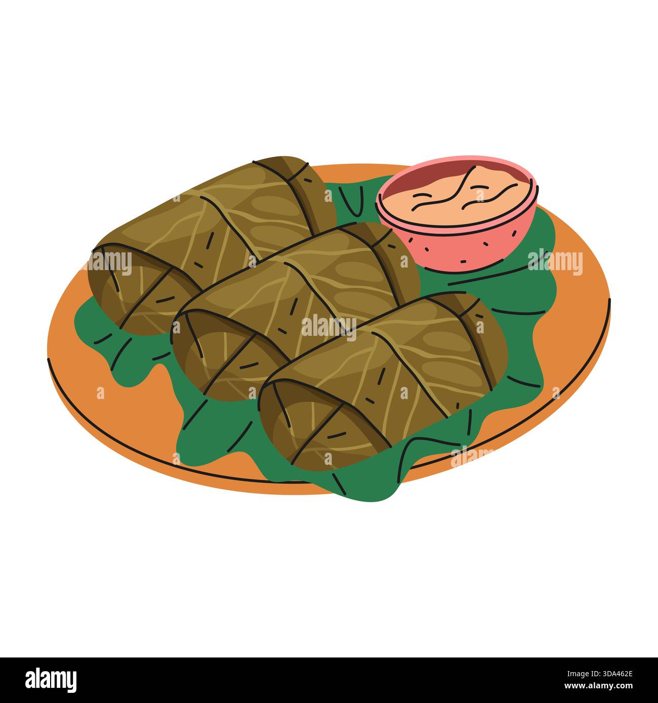 Middle east cuisine plate Stock Vector Images - Alamy