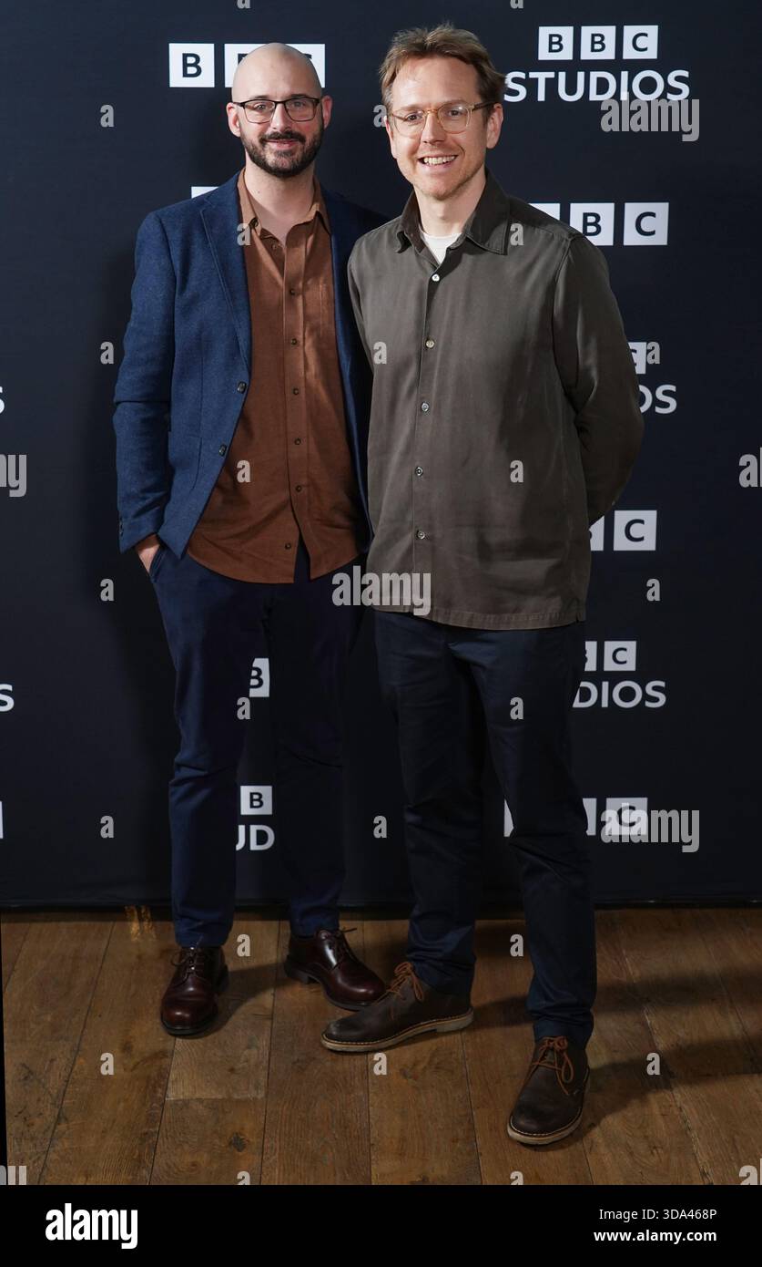 Lloyd Woolf (left) and Joe Tucker attend the BFI screening for BBC ...