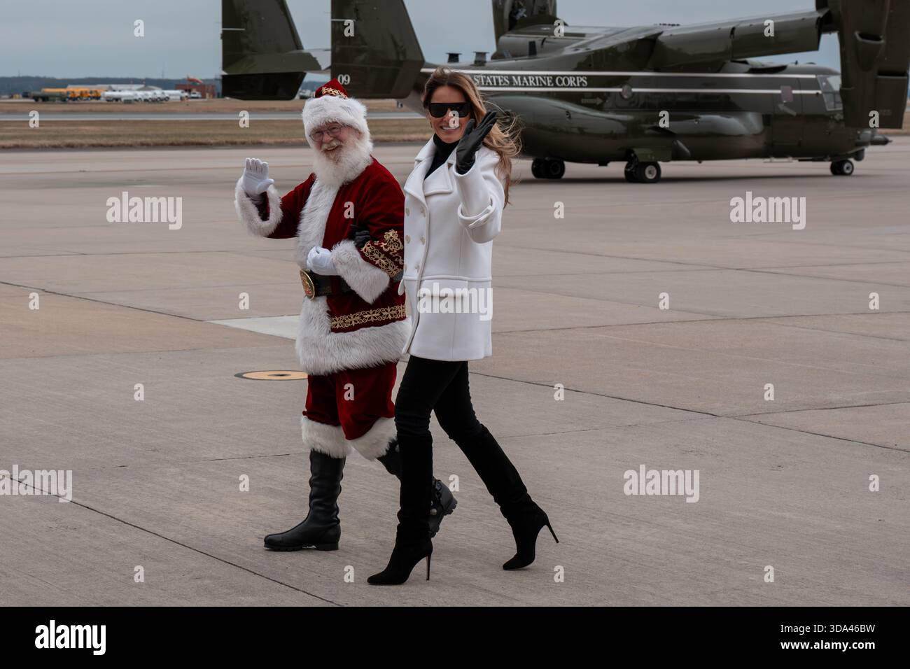 December 8, 2025, Quantico, Virginia, USA: First Lady MELANIA TRUMP and ...