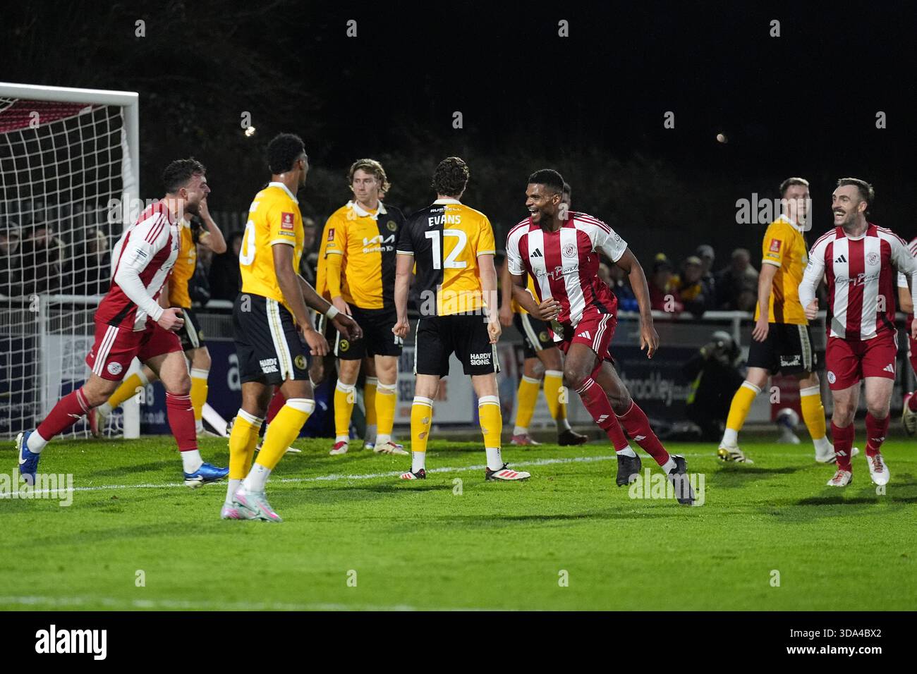 Brackley Town's Michael Nottingham celebrates scoring their side's ...