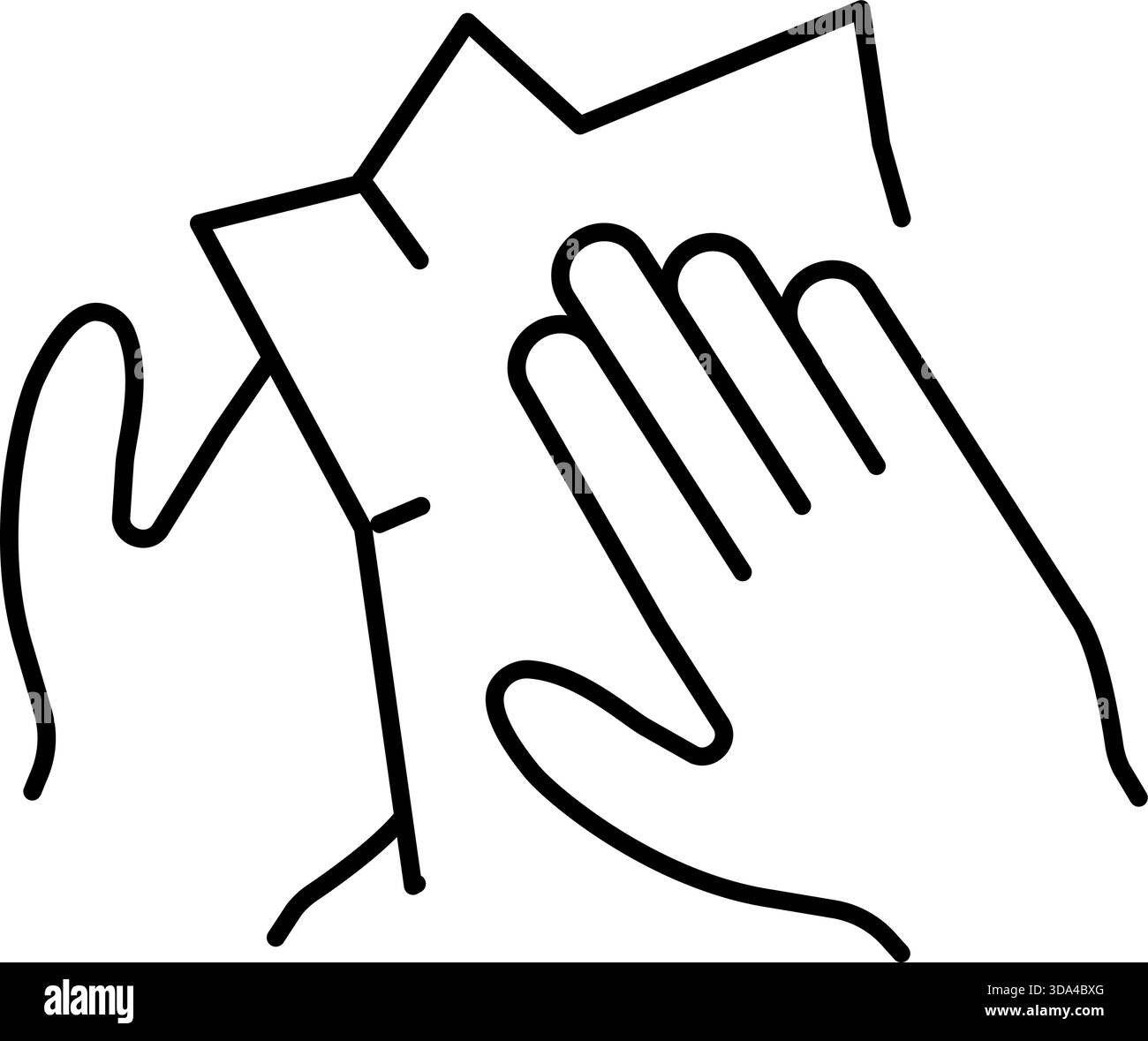 Hand towel drying Black and White Stock Photos & Images - Alamy
