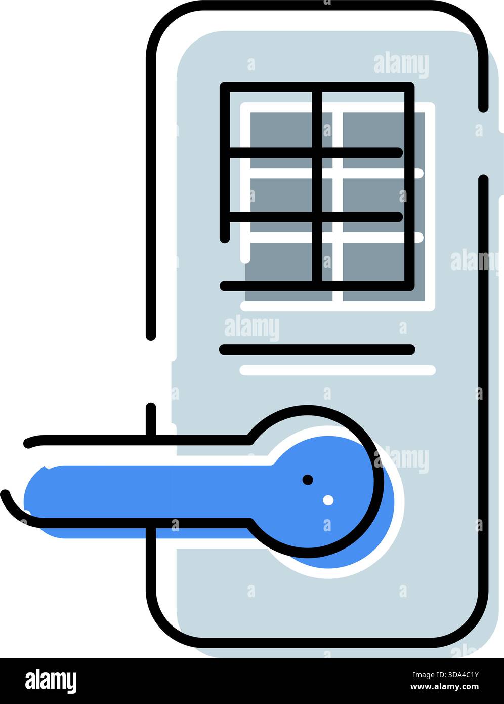 Keypad entry digital vector Cut Out Stock Images & Pictures - Alamy