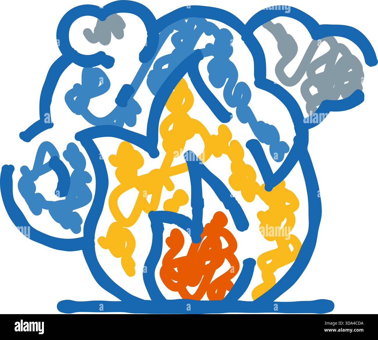 Fire burning intense smoke Stock Vector Images - Alamy