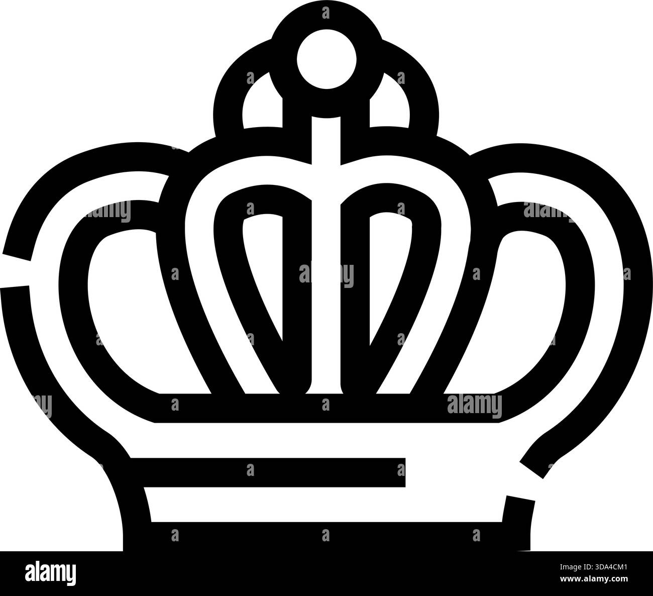 Crown icon representing royalty, power, and leadership Stock Vector ...
