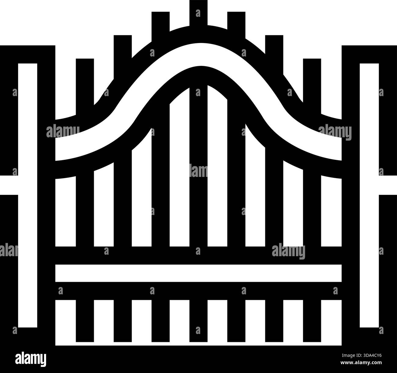 Garden sign entrance gate Cut Out Stock Images & Pictures - Alamy