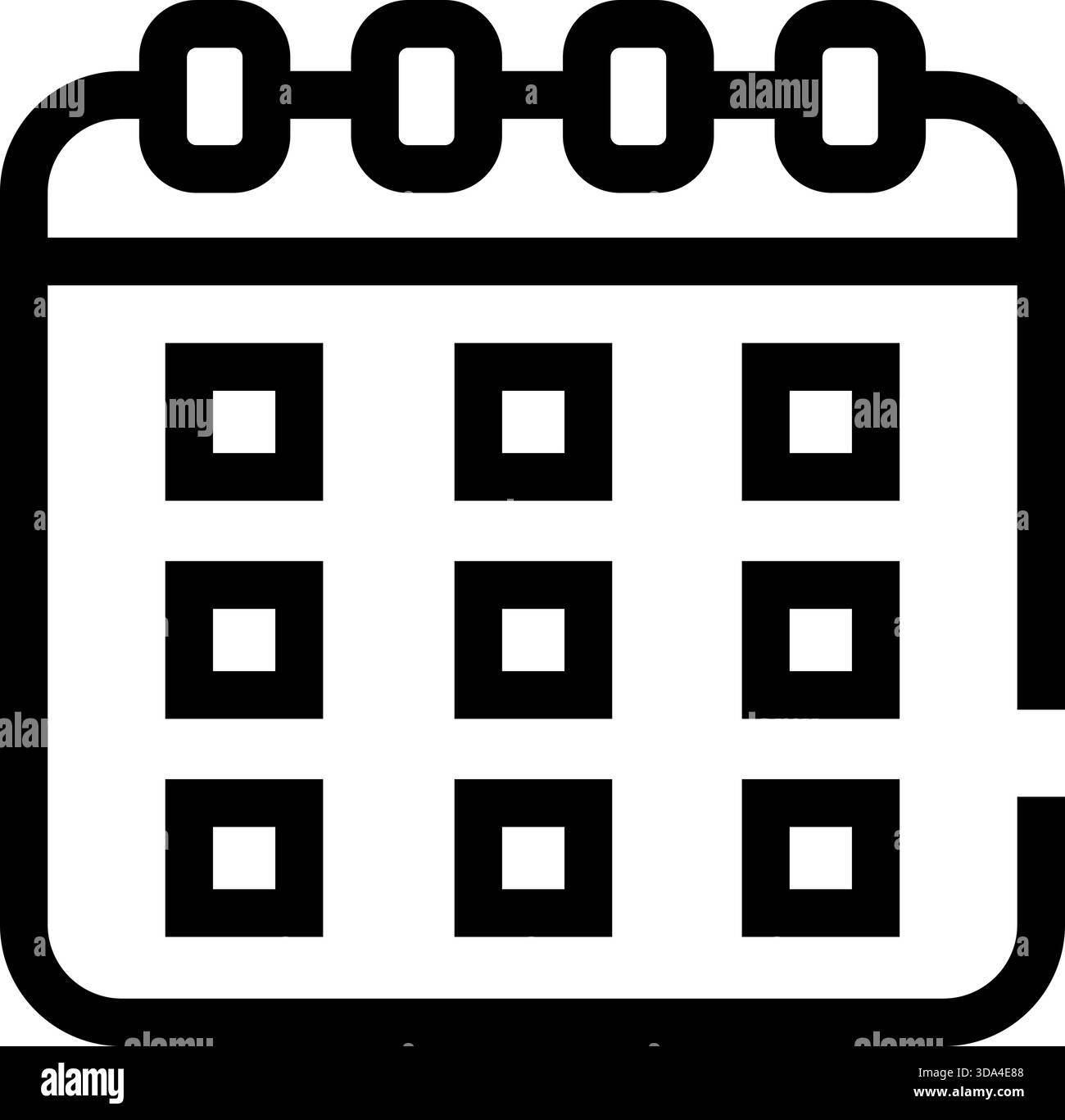Calendar icon scheduling important events and appointments Stock Vector ...