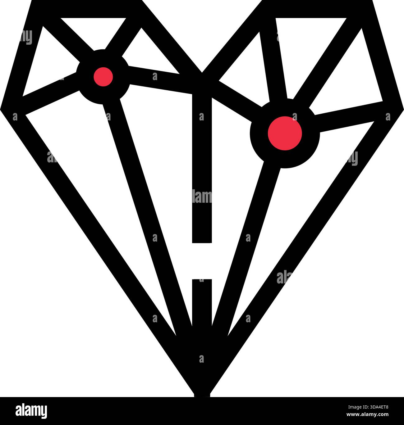 Network nodes connected background technology Cut Out Stock Images ...