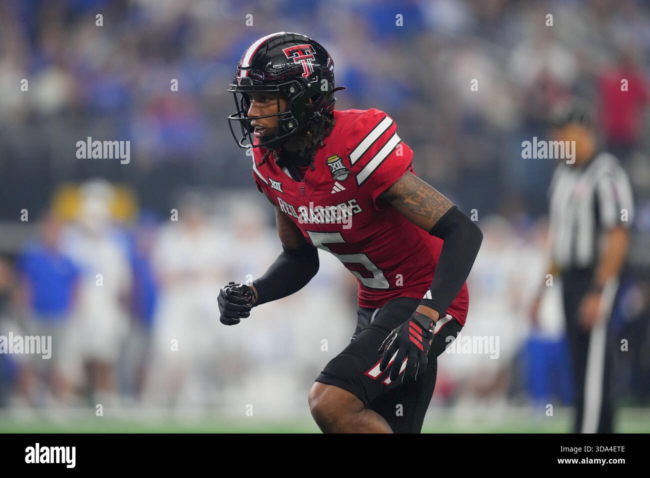Texas Tech wide receiver Caleb Douglas (5) runs a route during the Big ...