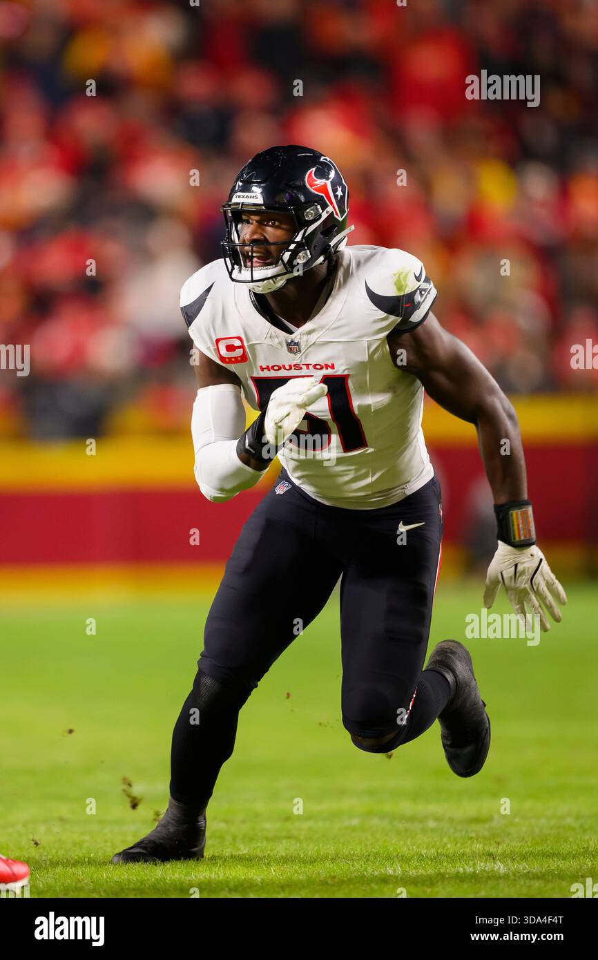Houston Texans defensive end Will Anderson Jr. rushes against the ...