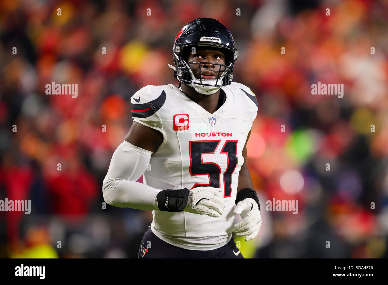 Houston Texans defensive end Will Anderson Jr. comes onto the field ...