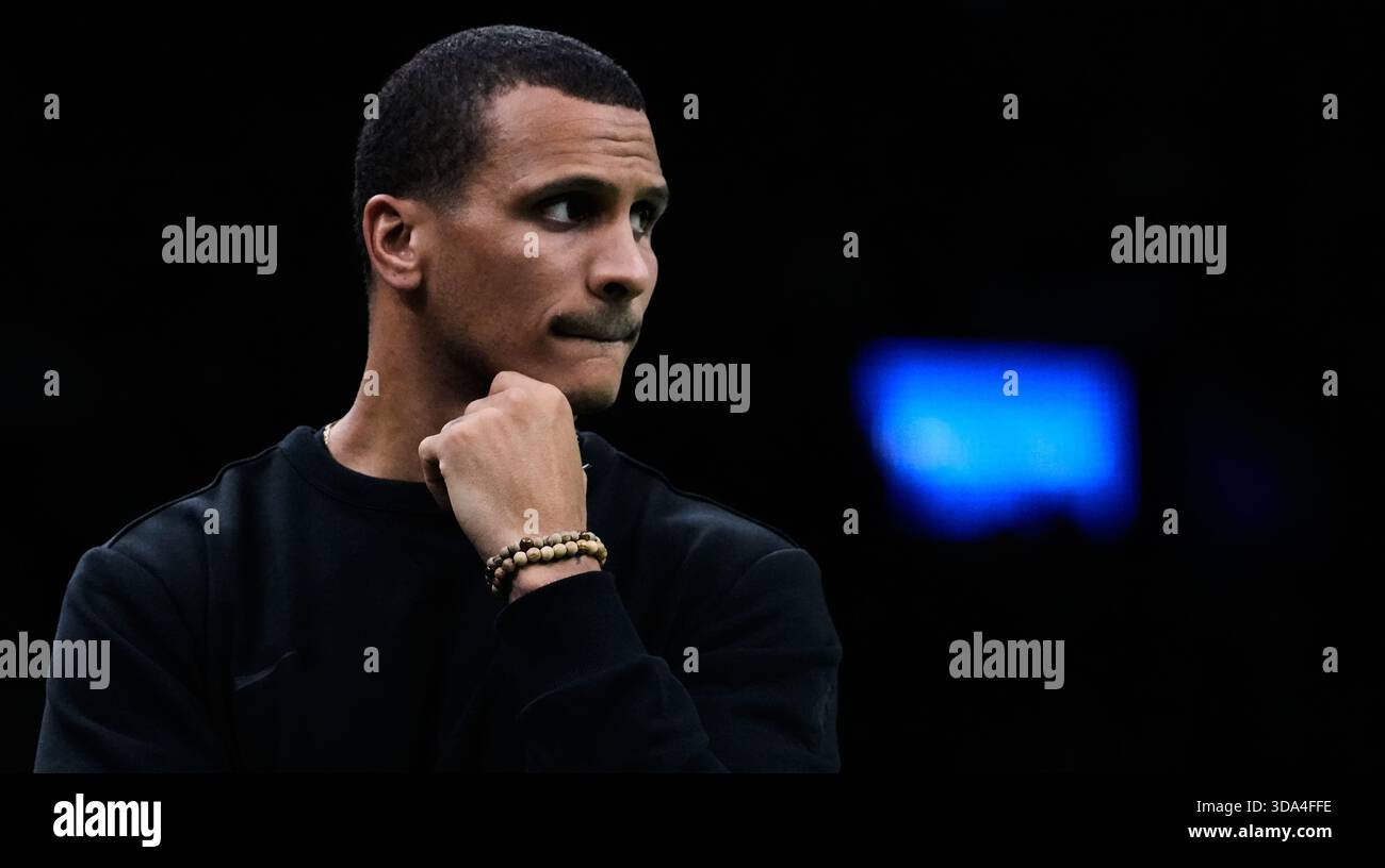 Boston Celtics head coach Joe Mazzulla during an NBA basketball game ...