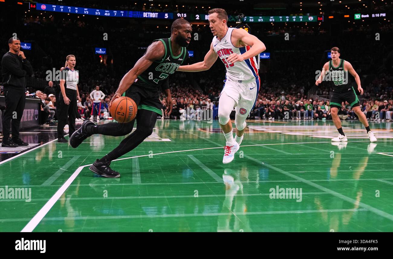 Boston Celtics guard Jaylen Brown (7) during an NBA basketball game ...