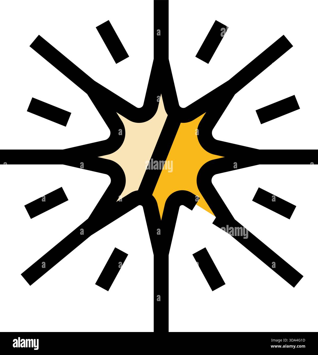 Comic explosion effect radiating Cut Out Stock Images & Pictures - Alamy