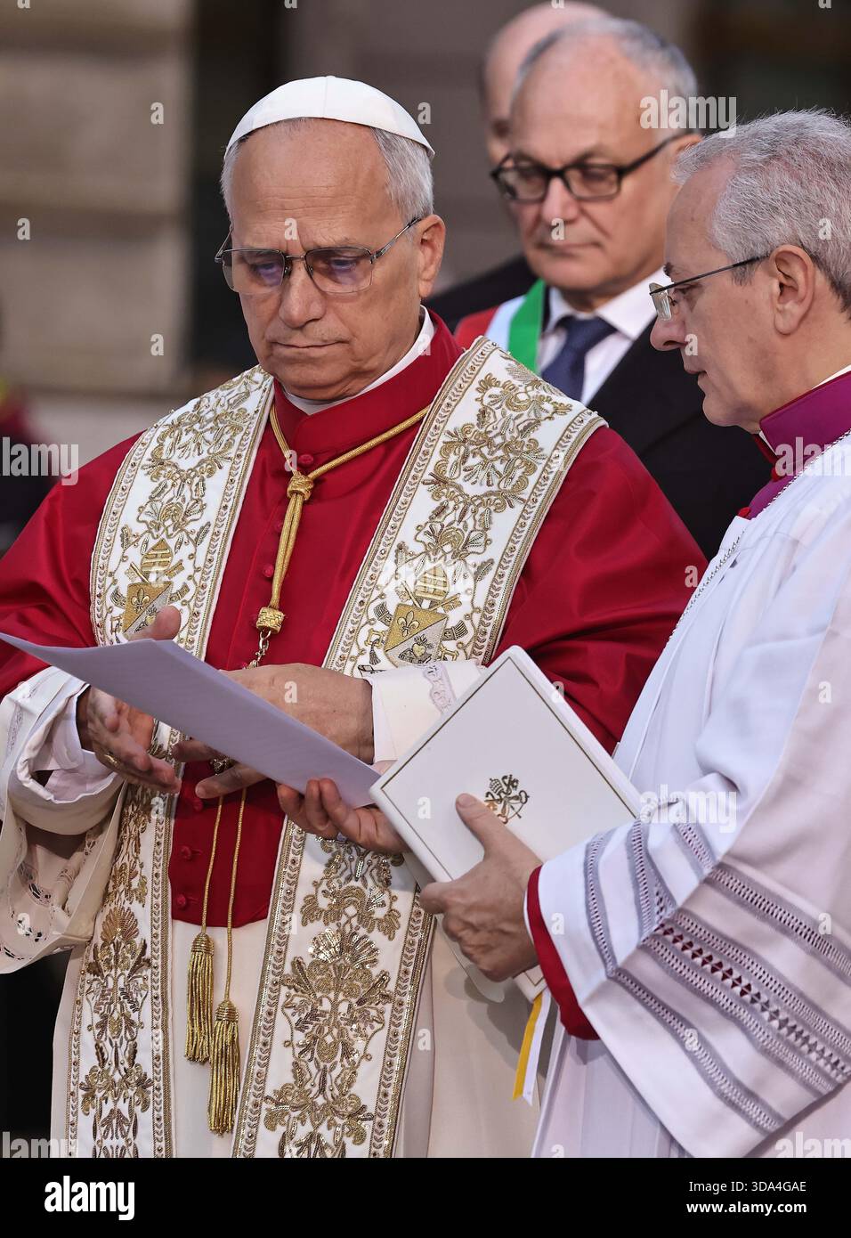 December 8, 2025 - POPE LEO XIV during the Act of Veneration of the ...