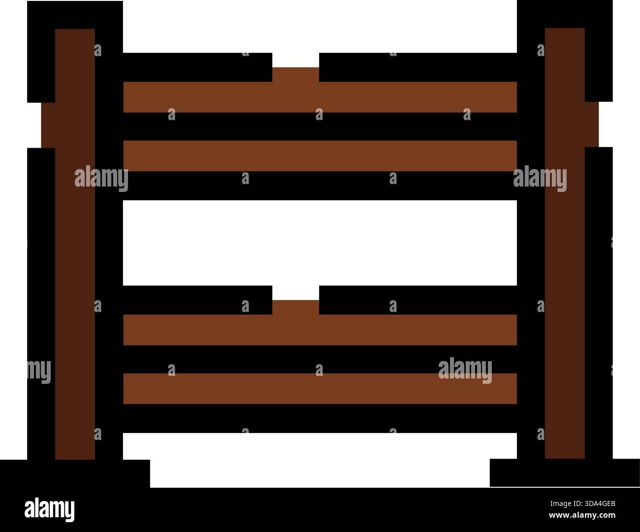 Pixel art wood ladder rungs sprite icon Stock Vector Image & Art - Alamy