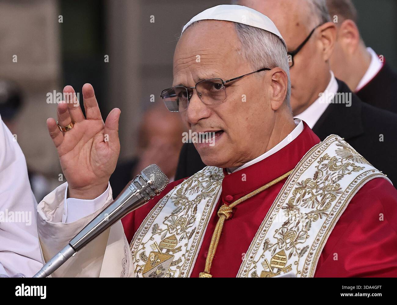 December 8, 2025 - POPE LEO XIV during the Act of Veneration of the ...