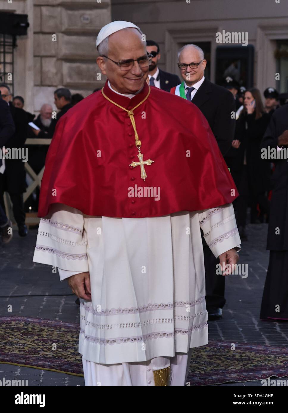 December 8, 2025 - POPE LEO XIV during the Act of Veneration of the ...