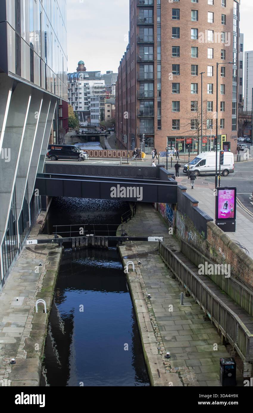 3 December 2025 A view of the restored Canal lock 90 on the Rochdale ...