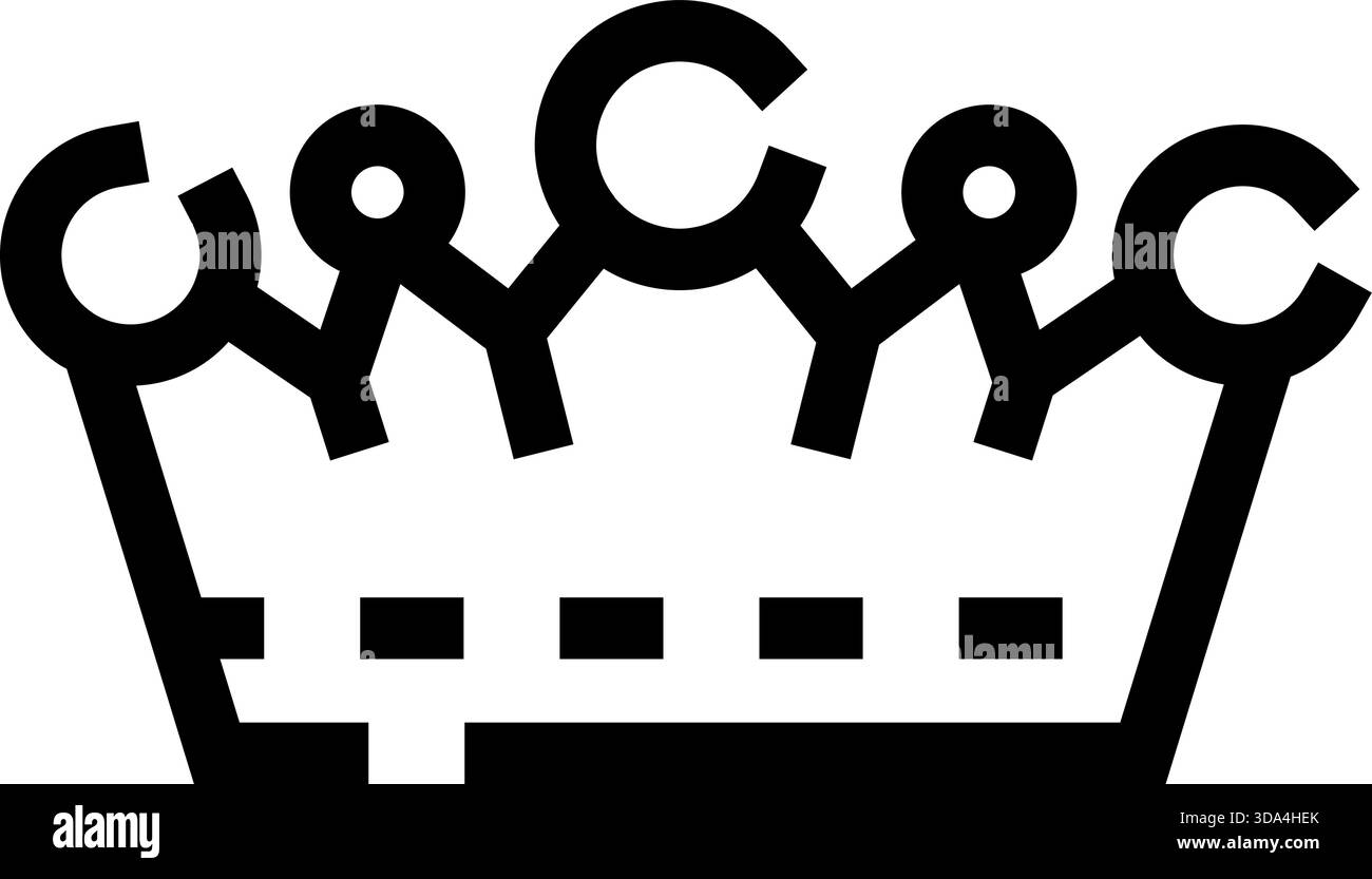 Crown symbol representing royalty, power, and leadership Stock Vector ...