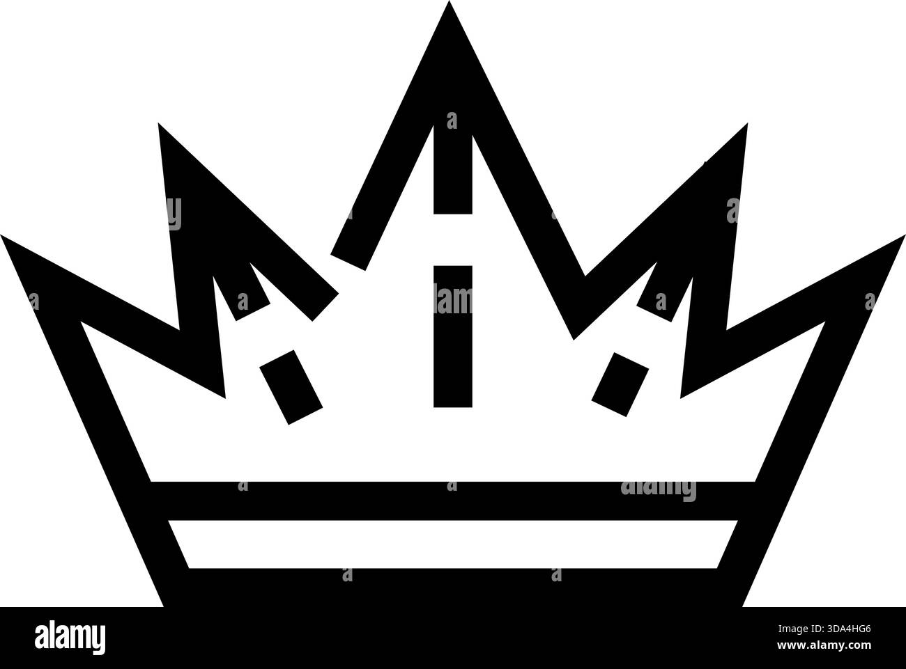 Crown icon representing royalty power and leadership concept Stock ...